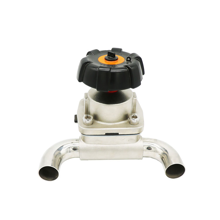Hygienic 3 way U-Type Diaphragm Valve With Sampling Outlet For ...