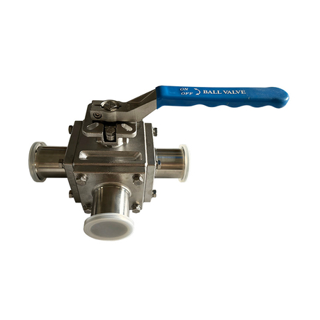 Tri Clamp 3 Way Non Retention Ball Valve from China manufacturer ...