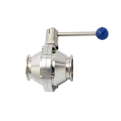 Sanitary Stainless Steel Butterfly Type Ball Valve Tri Clamp from China ...
